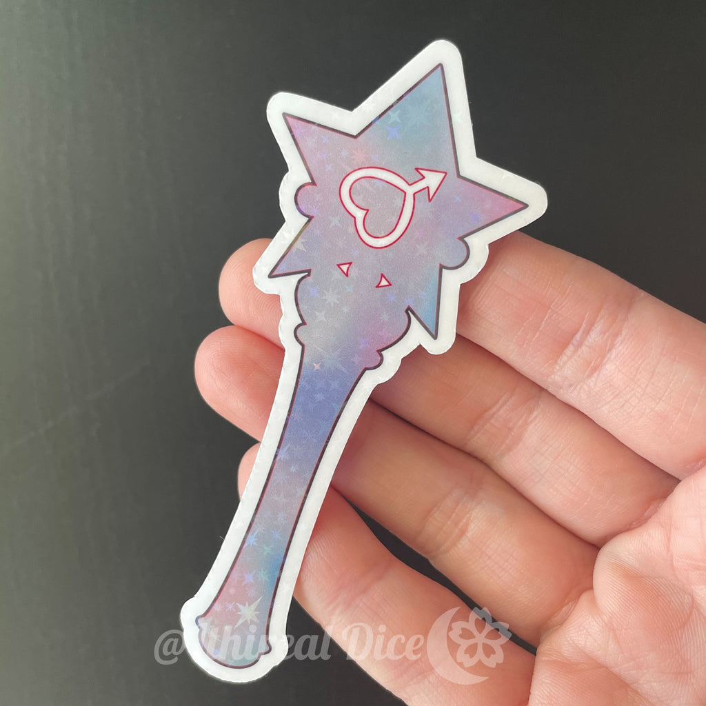 Sticker - Sailor Mars Wand – Ithireal Dice & Atelier